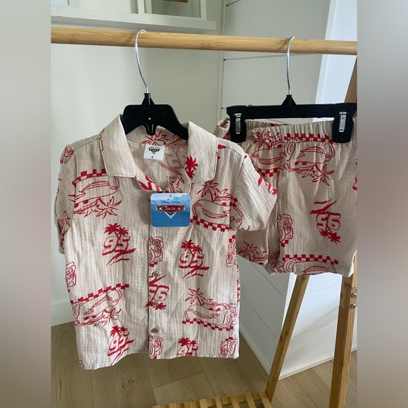 Disney | Matching Sets | Disney Cars 2 Piece Gauze Matching Set | Poshmark